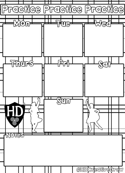 Weekly Practice Sheet (FREE Digital Down Load) #2 – The Highland Dancer