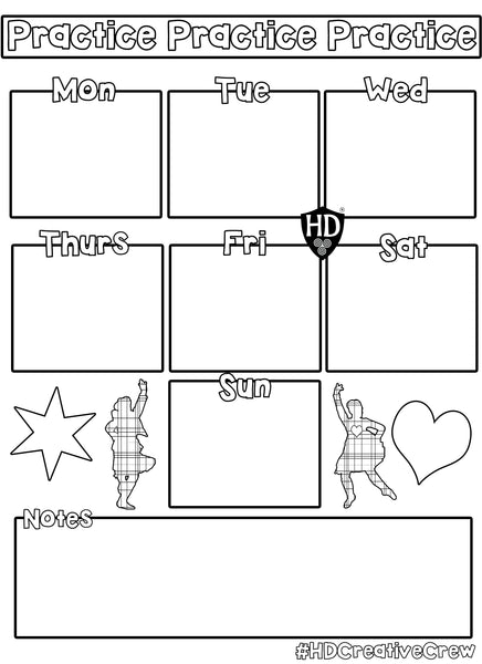 Weekly Practice Sheet (FREE Digital Down Load) #1 – The Highland Dancer