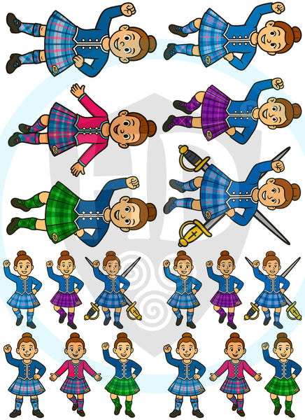 Highland Dancer DTF Stickers #3 - FREE p&p in the UK – The Highland Dancer