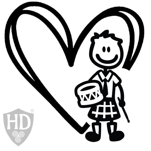Heart Dancer - A4 SHEET - Boy Drummer – The Highland Dancer