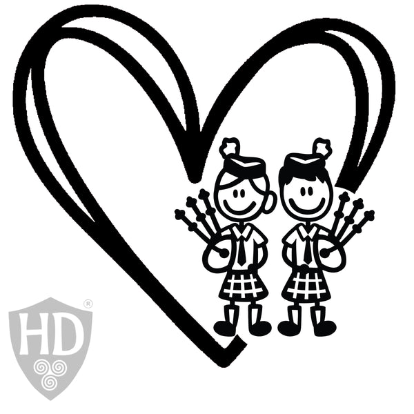 Heart Dancer - A4 SHEET - Girl Piper & Boy Piper – The Highland Dancer