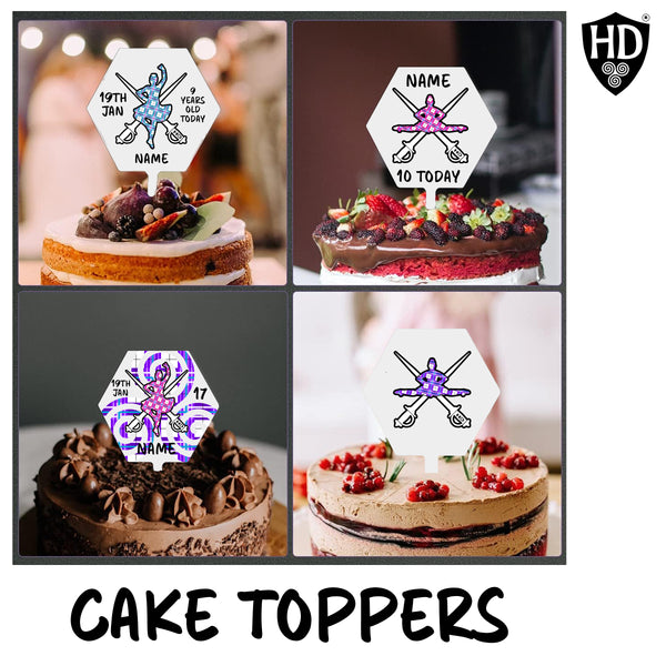 Highland Dancer Cake Topper - Hexagon Clear Acrylic – The Highland Dancer