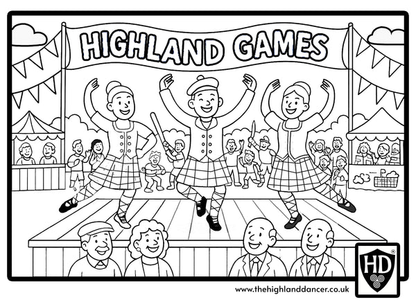 Colour In Sheet – The Highland Dancer