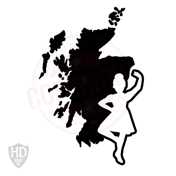 Scotland Dancer Girl Decal – The Highland Dancer