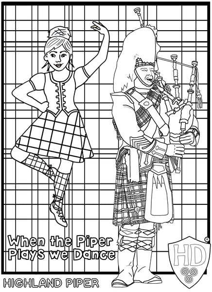 Piper Colour in (FREE Digital Download) #6 – The Highland Dancer