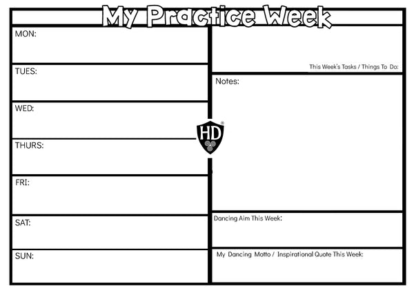 Weekly Practice Sheet - FREE Digital download!!! – The Highland Dancer