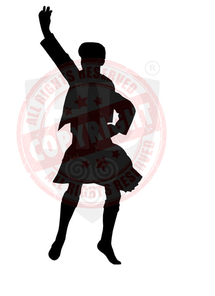 Male Highland Dancer #3 - A4 Sheet – The Highland Dancer