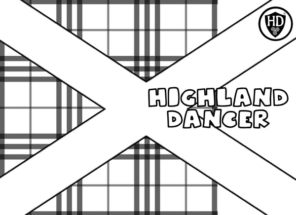Colour in Sheet – The Highland Dancer