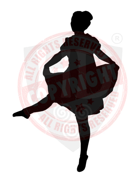 Girl Highland Dancer Decal #8 - A4 sheet – The Highland Dancer