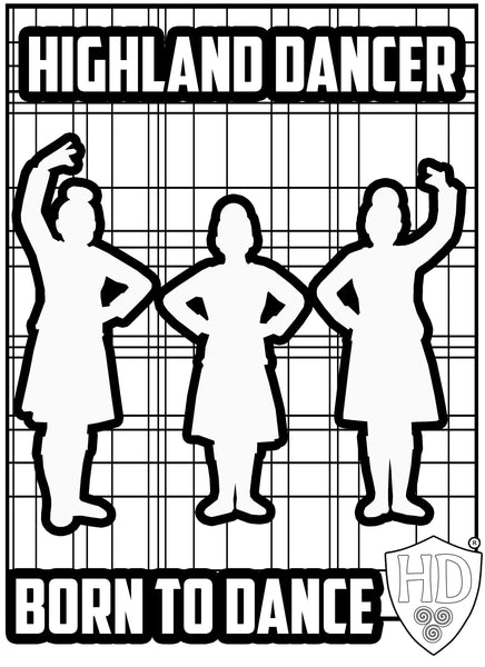 Colour In Sheet #A - (FREE Digital Download) – The Highland Dancer