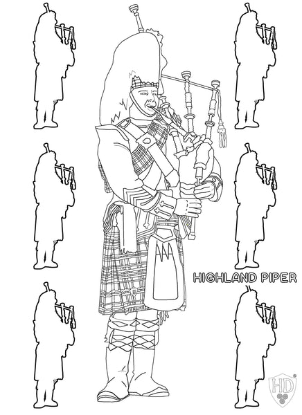 Piper Colour in (FREE Digital Download) #11 – The Highland Dancer